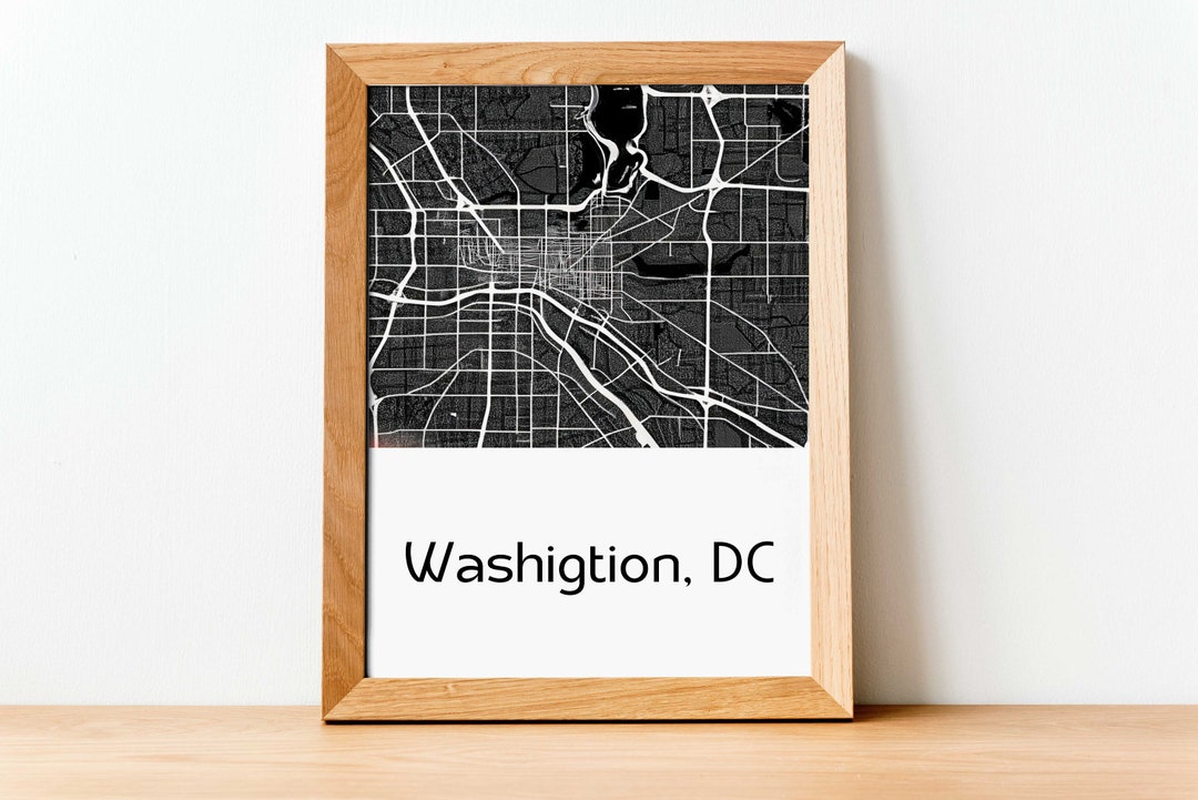 Washington, DC Mapa Imprimir Mapa de Washington Mapa de la ciudad ...