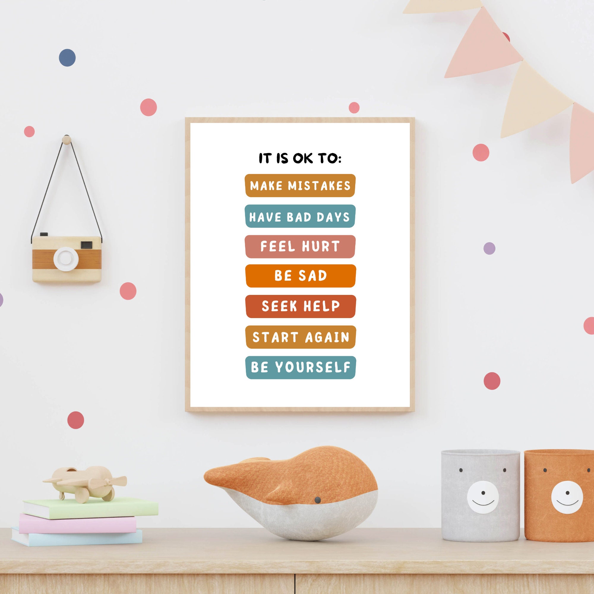 It's Okay to Not Be Okay Poster: Classroom Posters Quotes, Motivational ...