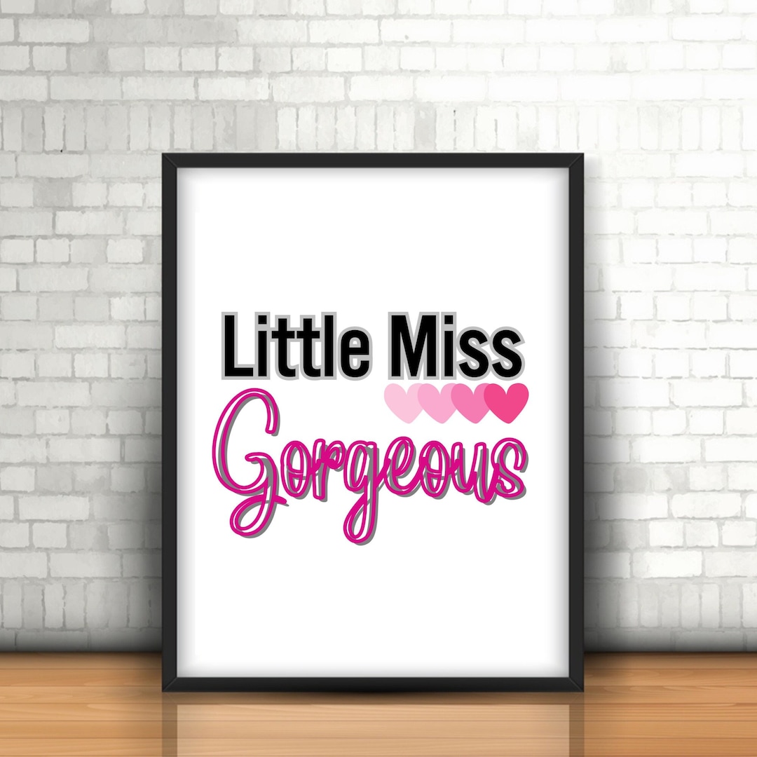 Little Girl Wall Art, Little Girl Art Printable, Girl Room Art, Girl ...