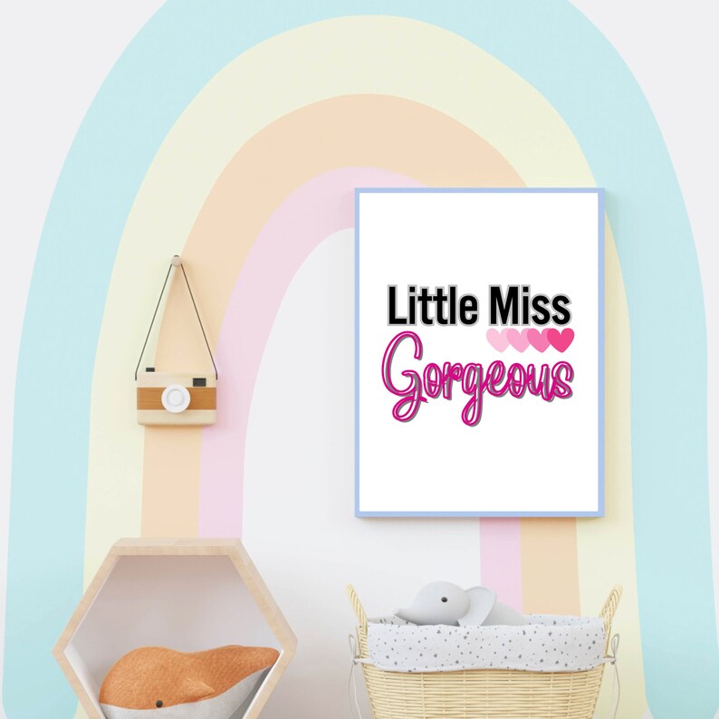 Little Girl Wall Art, Little Girl Art Printable, Girl Room Art, Girl ...