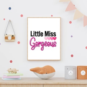 Little Girl Wall Art, Little Girl Art Printable, Girl Room Art, Girl ...