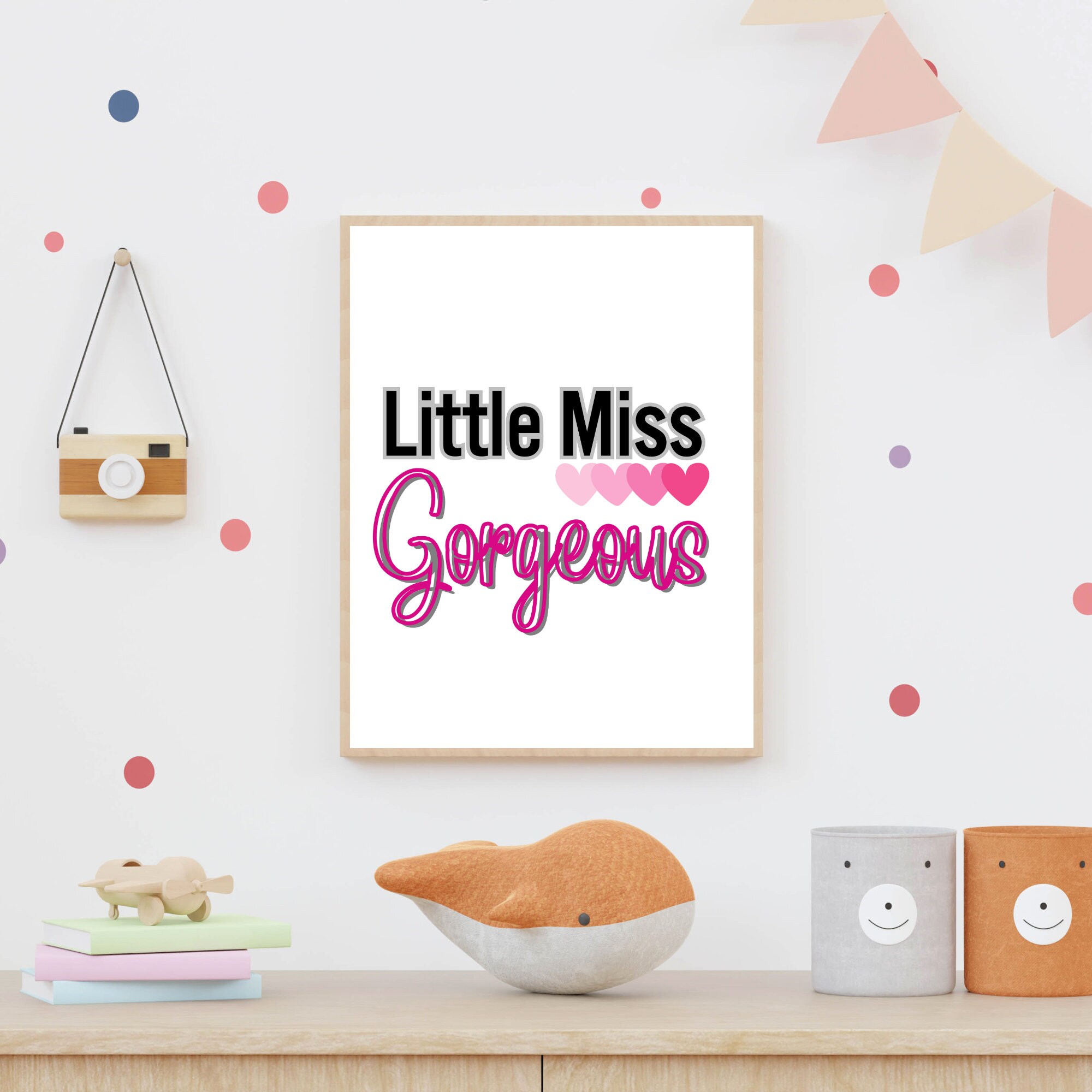 Little Girl Wall Art, Little Girl Art Printable, Girl Room Art, Girl ...