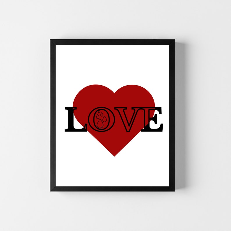 Love Printable Wall Art, Love Poster, Modern Bedroom Sign ...