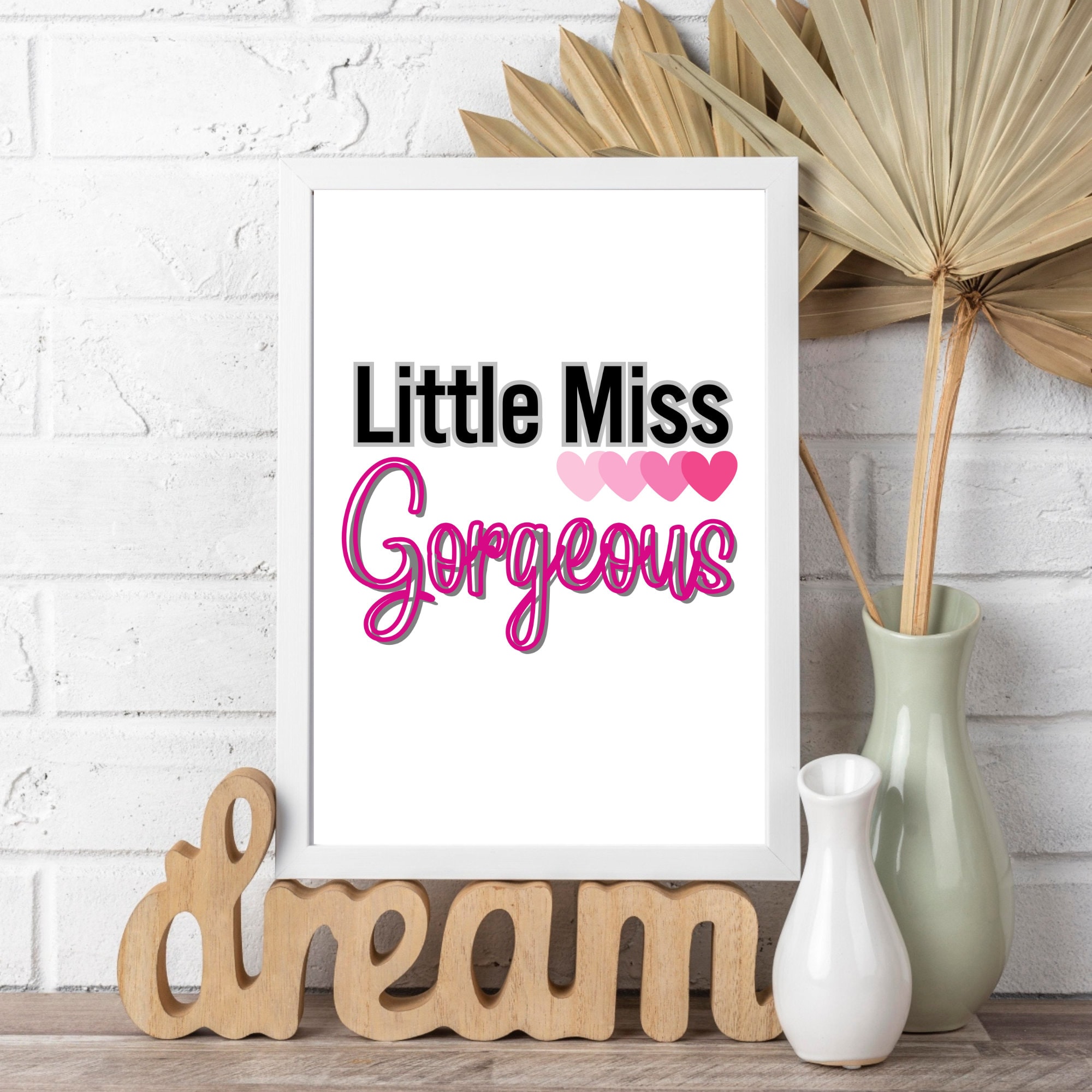 Little Girl Wall Art, Little Girl Art Printable, Girl Room Art, Girl ...