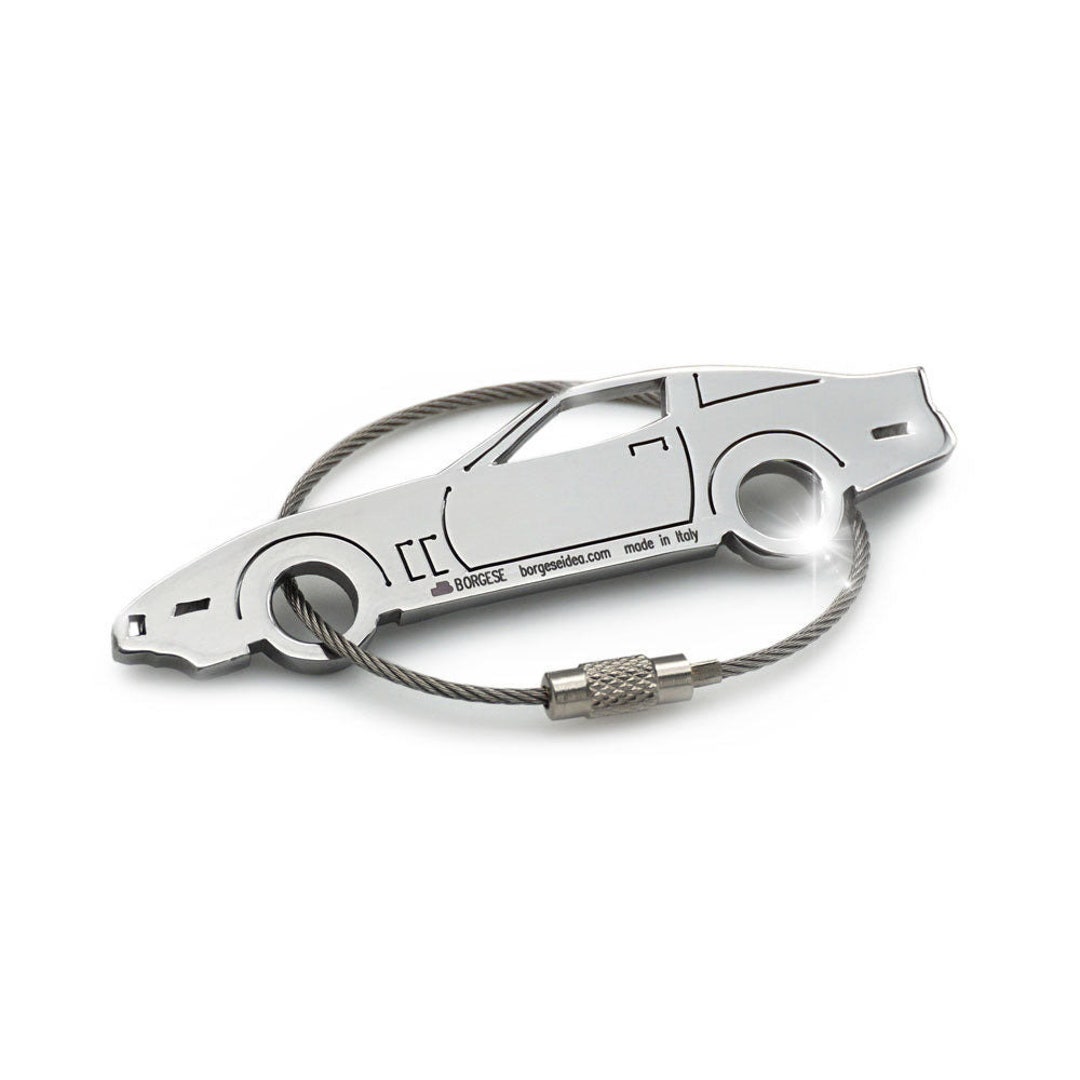 Polished Stainless Steel Keychain Ideal for Chevrolet Corvette C4 ...