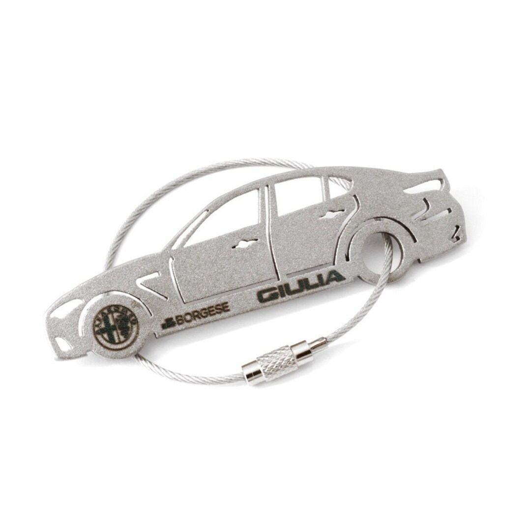 Alfa Romeo Giulia Key Ring in Shot Peened Steel - Etsy