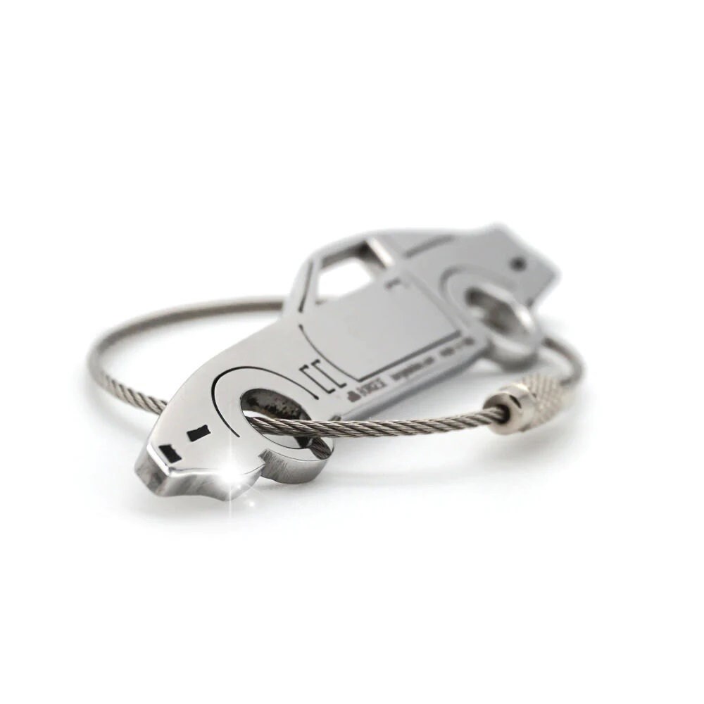 Polished Stainless Steel Keychain Ideal for Chevrolet Corvette C4 ...