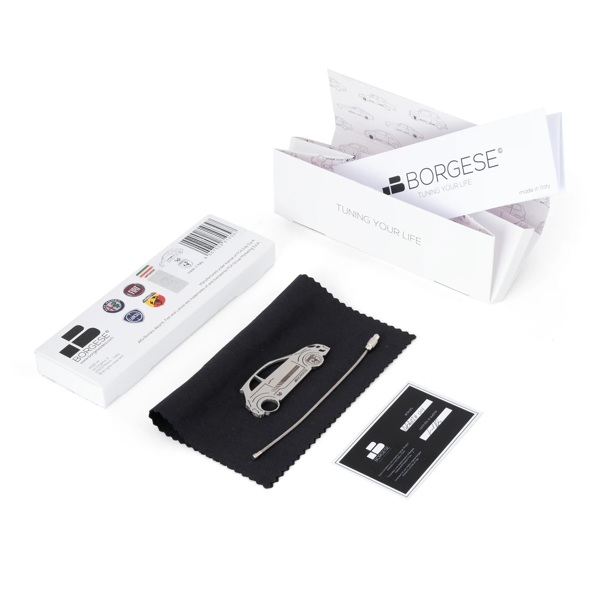 Lancia Delta Evoluzione Key Ring Shot Peened Steel Keychain ...