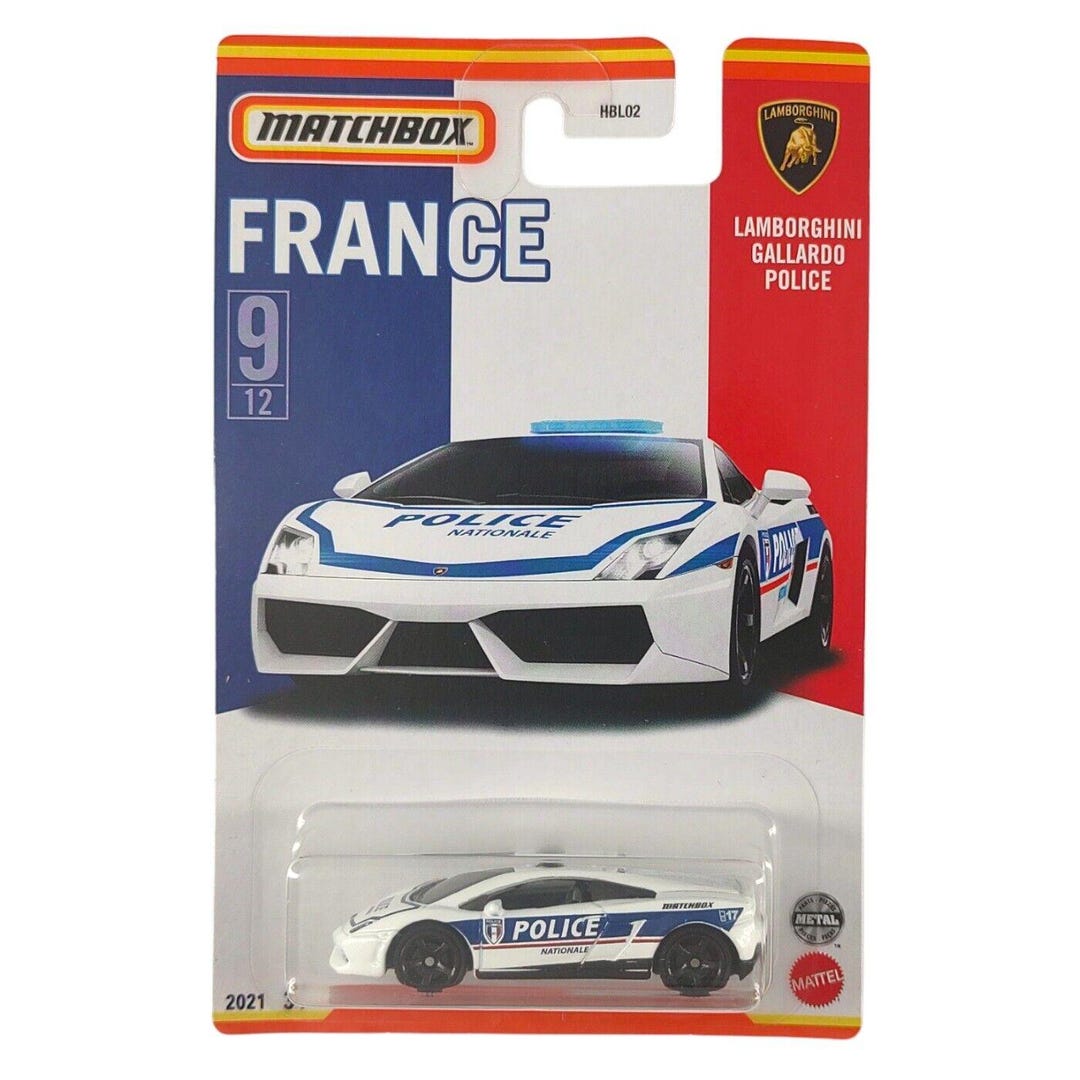 Lamborghini Gallardo Police France Series - Matchbox Model Scale 1/64 ...
