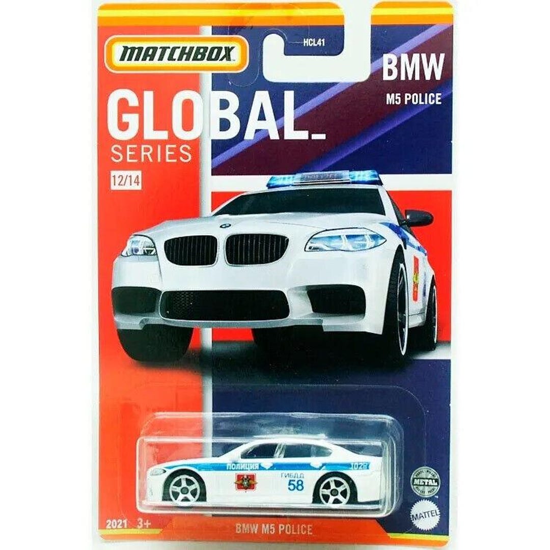 BMW M5 Russian Police Global Series Matchbox Model Scale Approx. 1/64 ...
