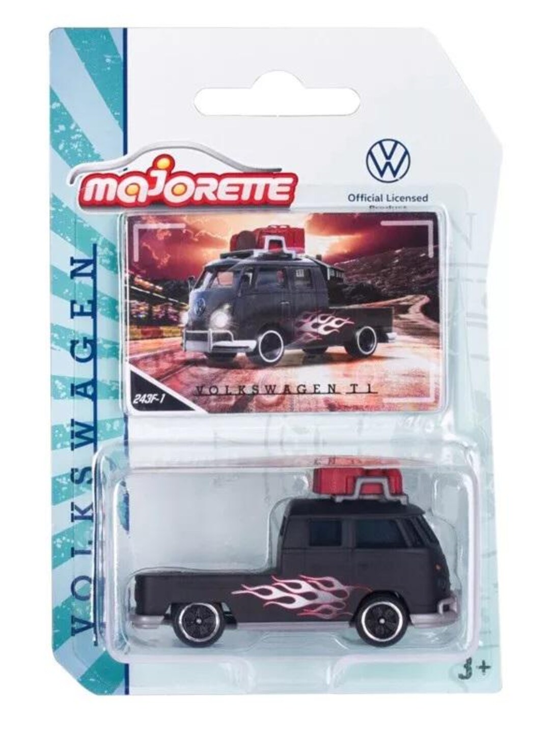 Volkswagen Transporter T1 Black Majorette Model Scale Approx. 1/64 - Etsy