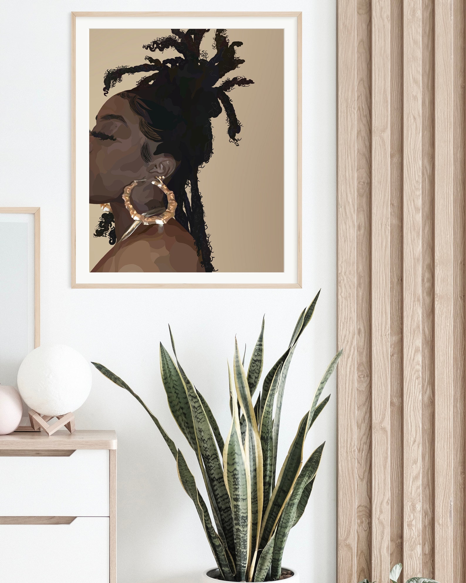 Loctress Art Poster Locs Art Print Black Woman Wall Art - Etsy