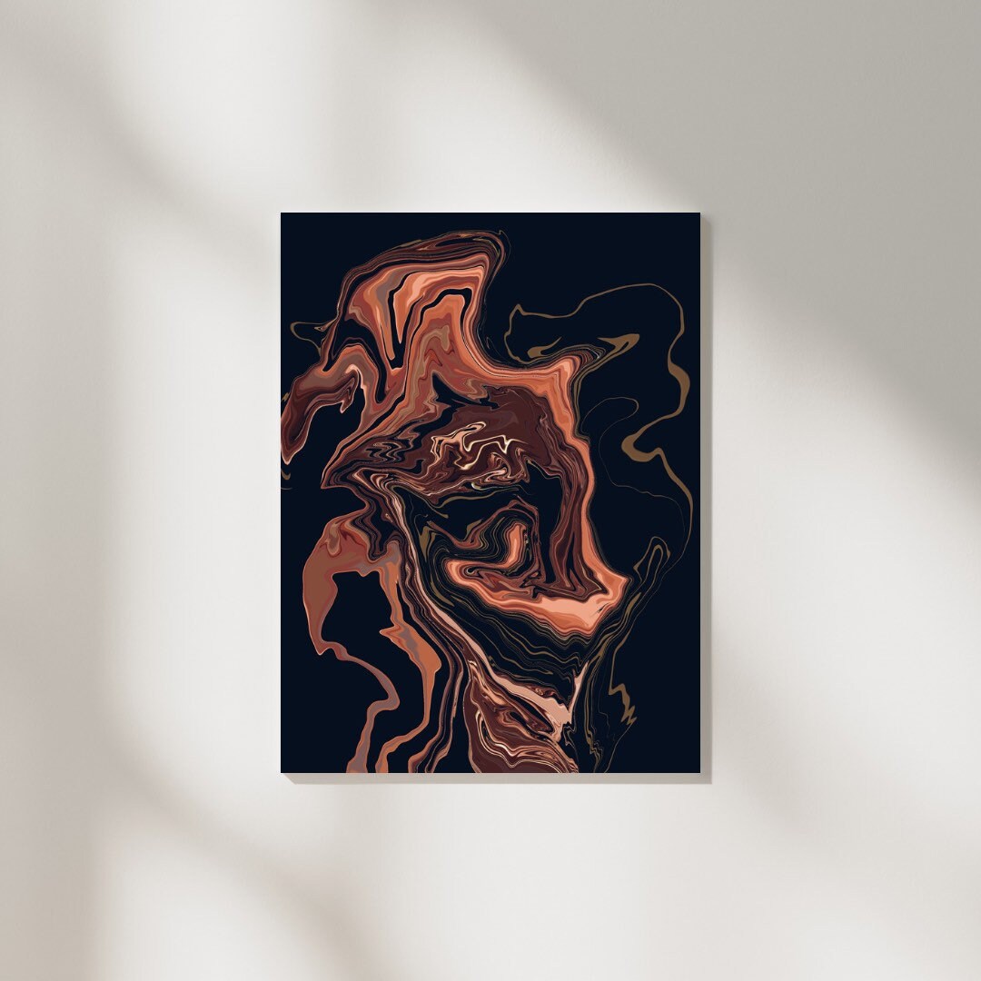 Printable Abstract Wall Art Print Neutral Aesthetic Wall - Etsy