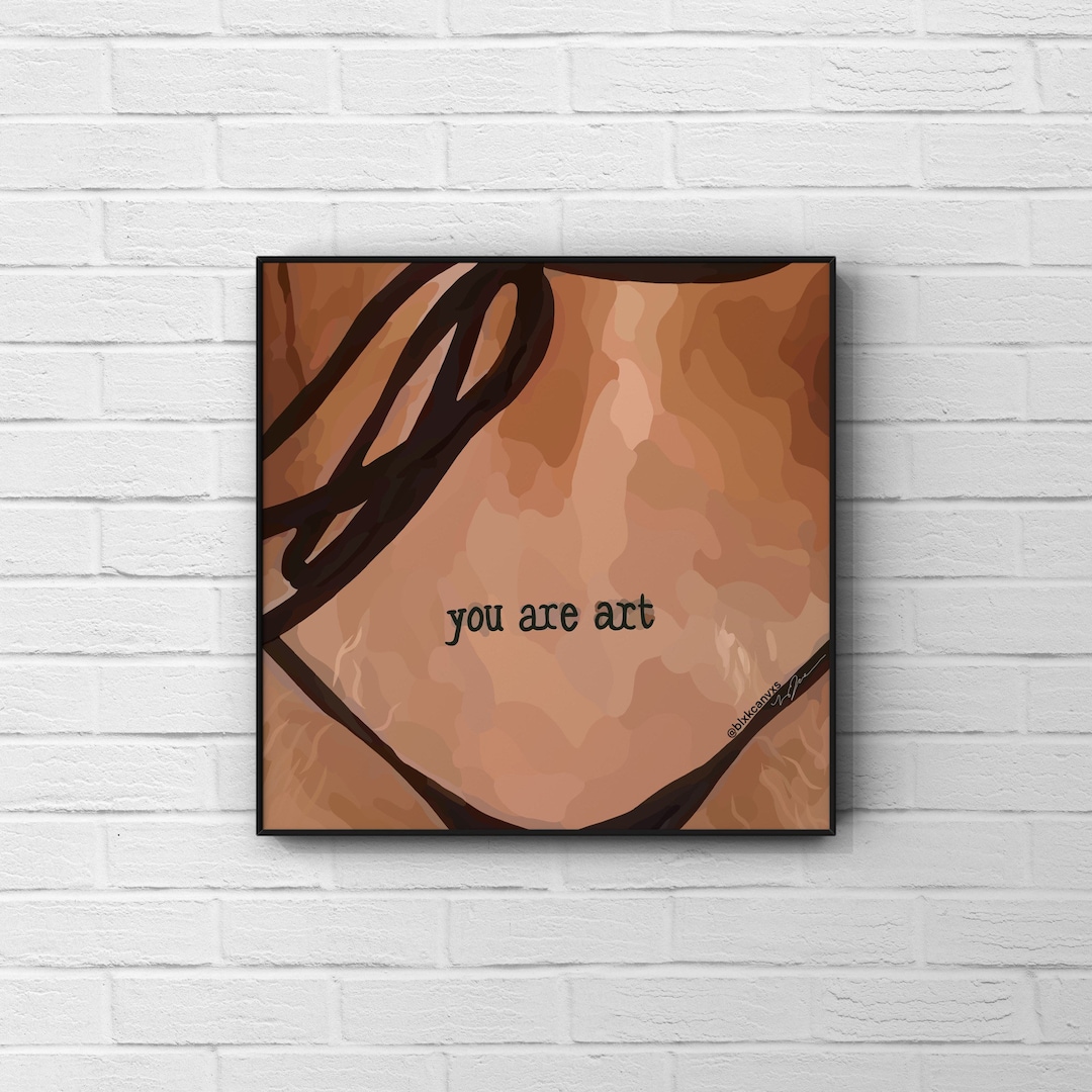 You Are Art | Black Woman Body Art Poster | Body Positivity Black Girl ...