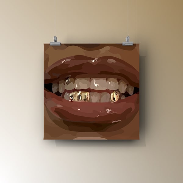 Black Girl With Grill - Etsy