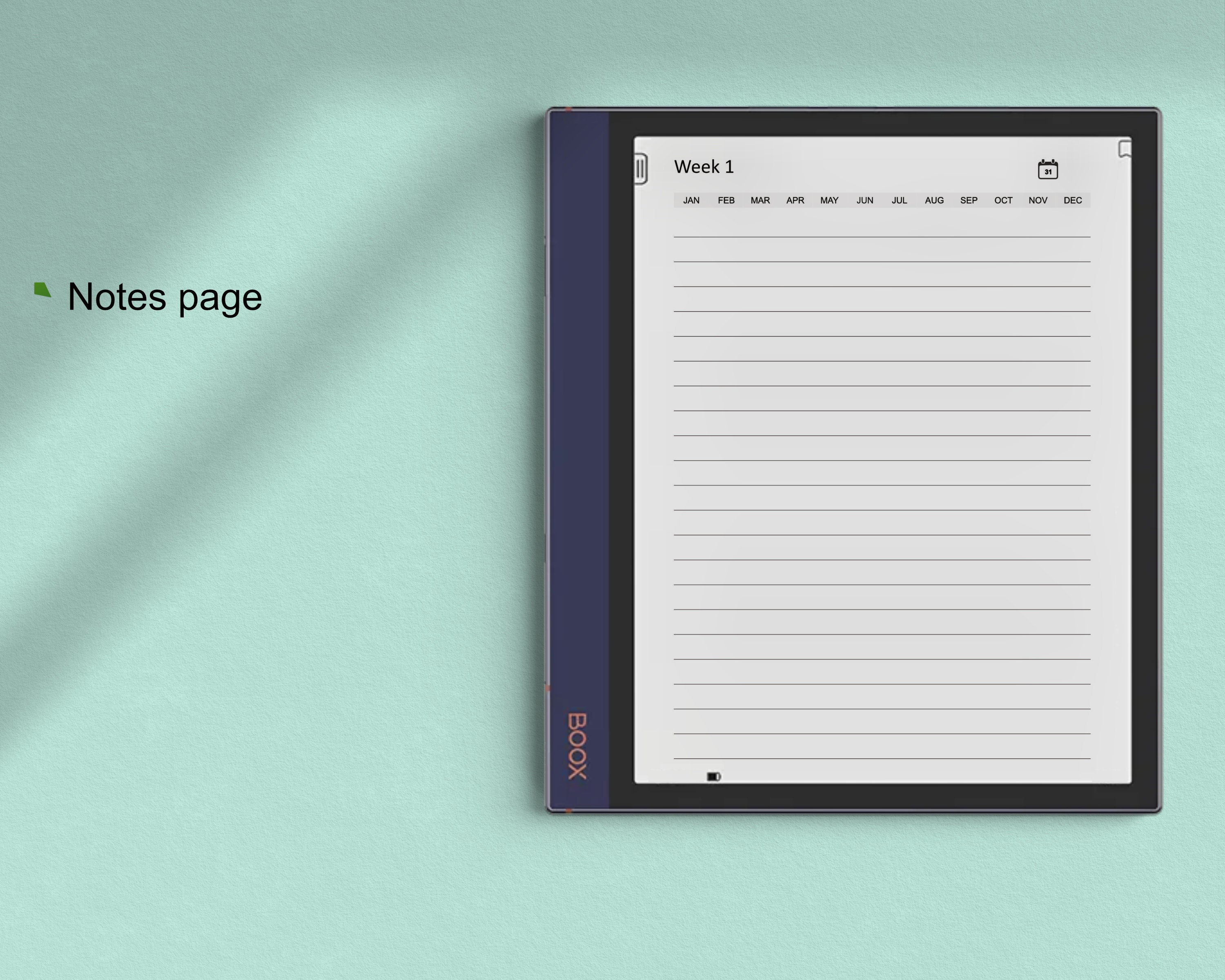 Boox Note Templates, 2024 2025 Weekly Planner, Boox Note AIR / AIR2 / 2 ...