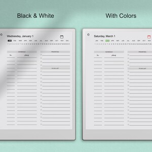 2025+2026 Digital Daily Planner for Remarkable 2, 1 & Paper Pro ...