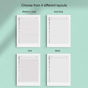 Supernote Templates | Digital Notebook for A5 / A5X Manta & A6 / A6X ...