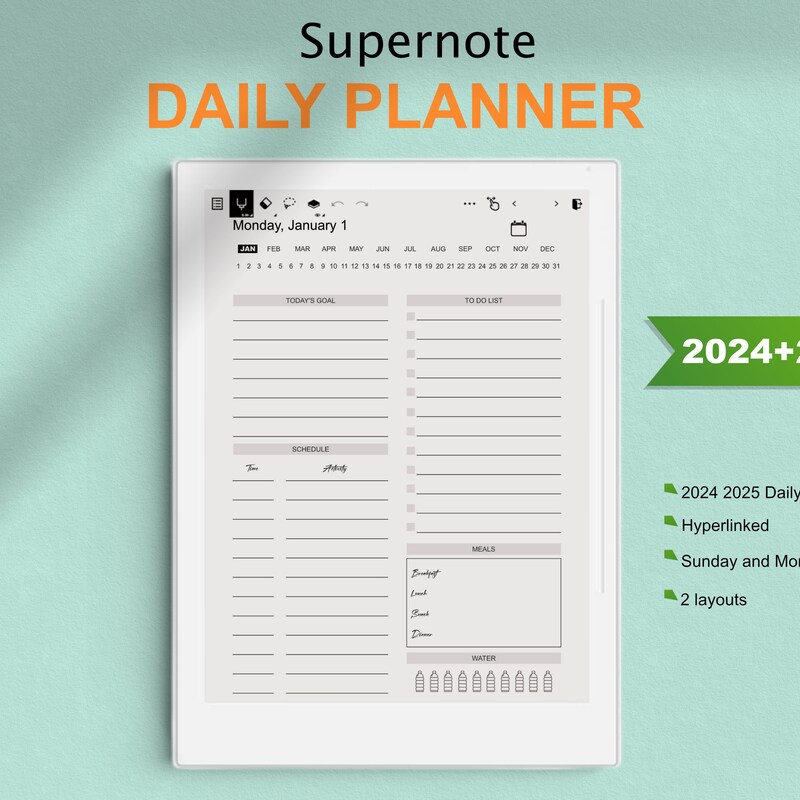 Supernote A6x Journal Template - Etsy