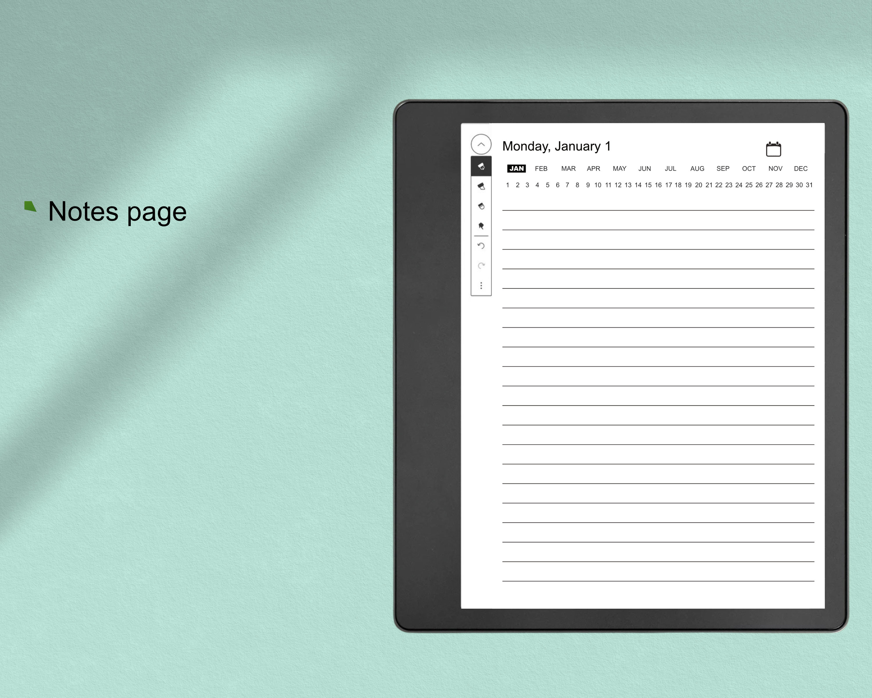 Kindle Scribe Templates Daily Planner 2024 and 2025 | Hyperlinked ...