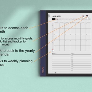 Boox Note Templates, 2024 2025 Weekly Planner, Boox Note AIR / AIR2 / 2 ...