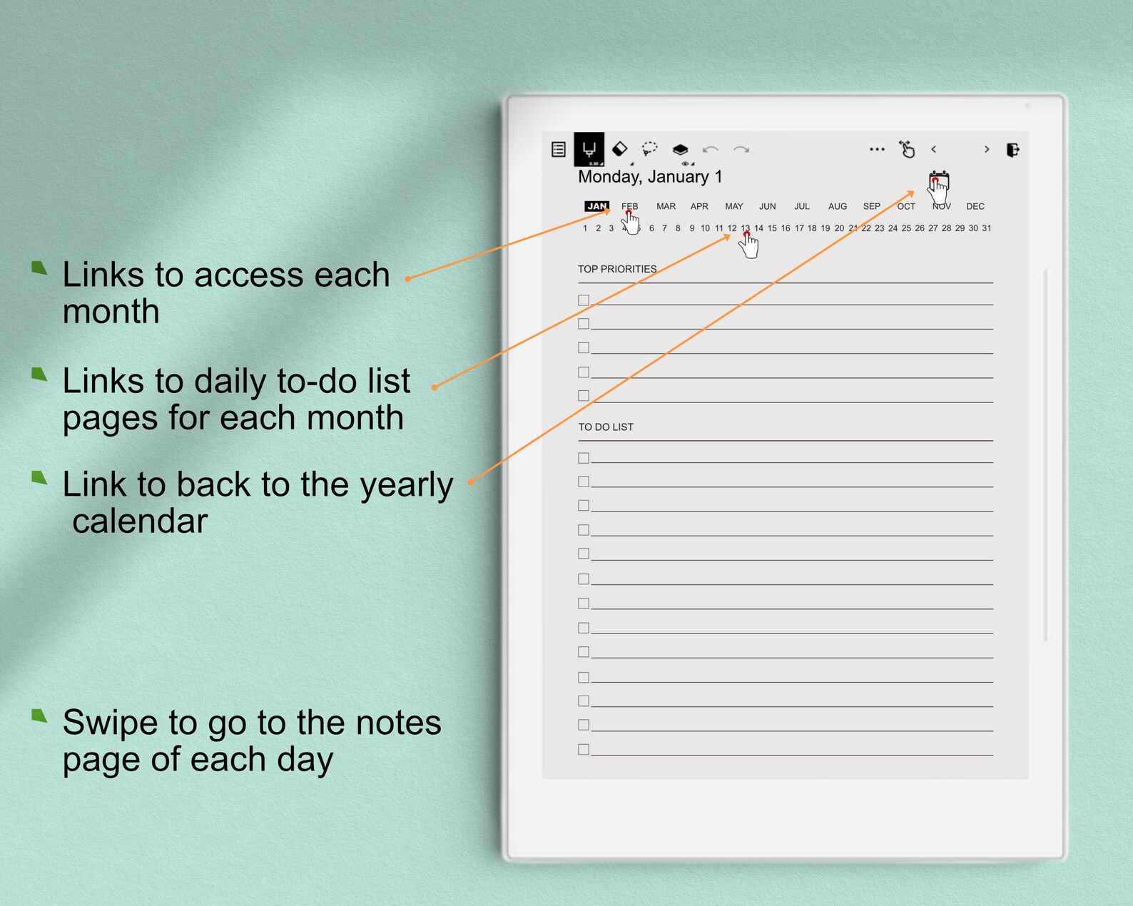 Supernote Templates, 2024 2025 Daily to Do List, Supernote A5 / A5X ...