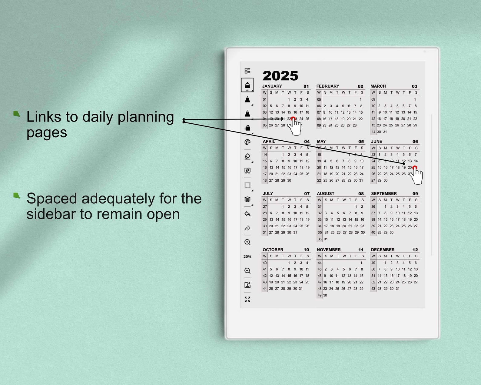 2026 Supernote Daily Work Planner Template | A5/A5X Manta & A6/A6X ...