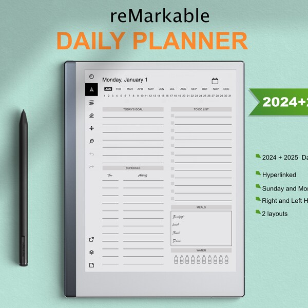 2025 Remarkable Planner - Etsy