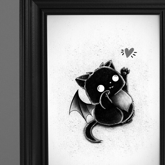 Demon Cat Drawing