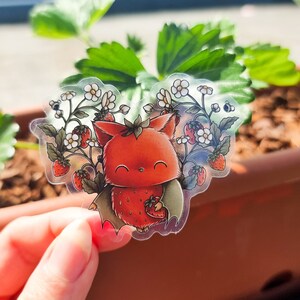 Sticker Set Fruit Bats - Transparent Vinyl Stickers - Three Stickers ...