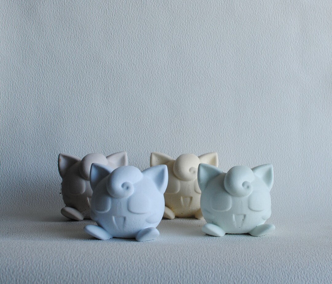 Pokemon Jigglypuff Inspired Concrete Planter Concrete Decor - Etsy
