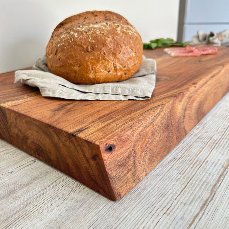 James Martin Style Chopping Board Professional Chef Live Edge Acacia ...