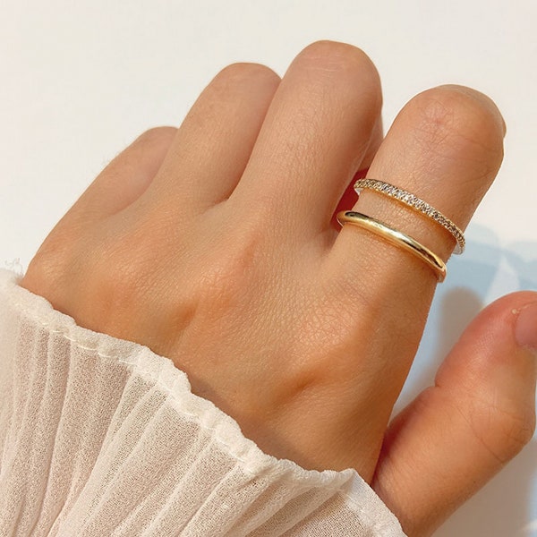 Double Band Ring - Etsy