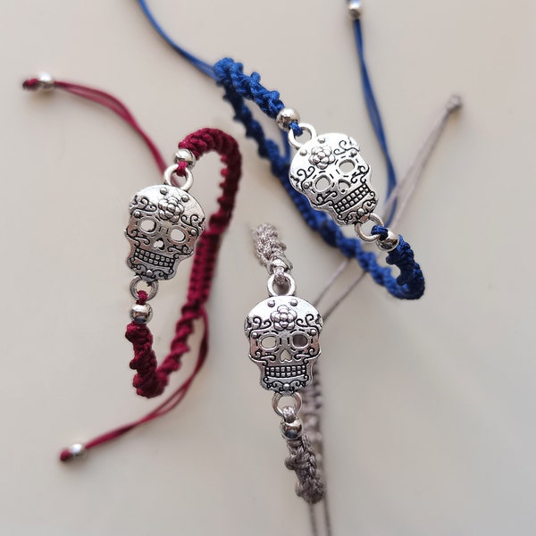 Sugar Skull Bracelet - Etsy