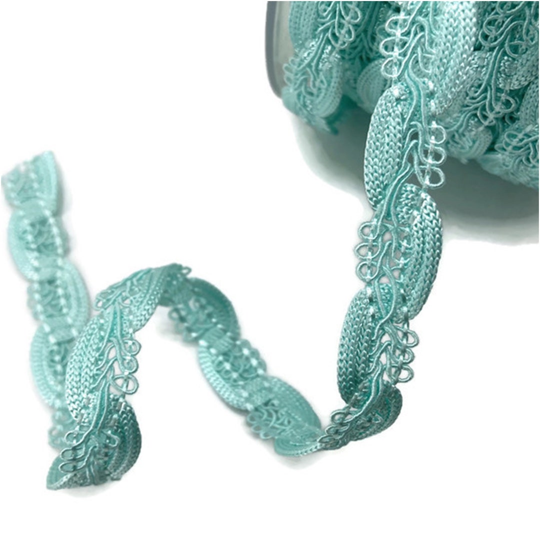 15 Mm Mint Green| Snake Braid Gimp Trimming | Plaited Ribbon ...
