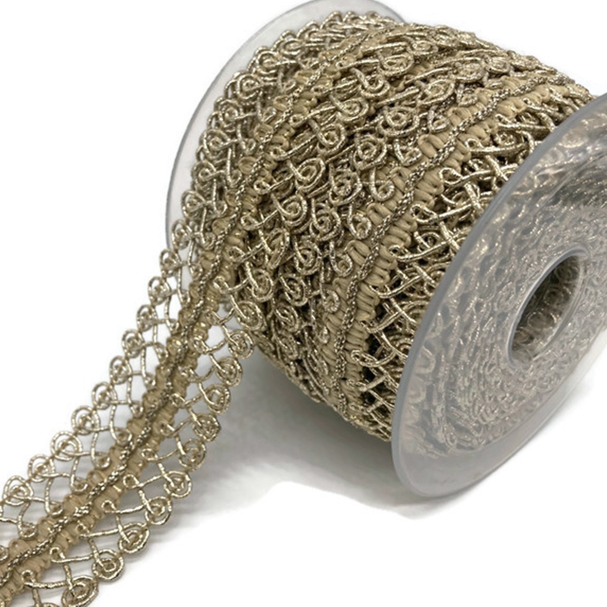 40 Mm Gold Metallic Braid Trim/ Snail Pattern Trim/gold Metallic for ...