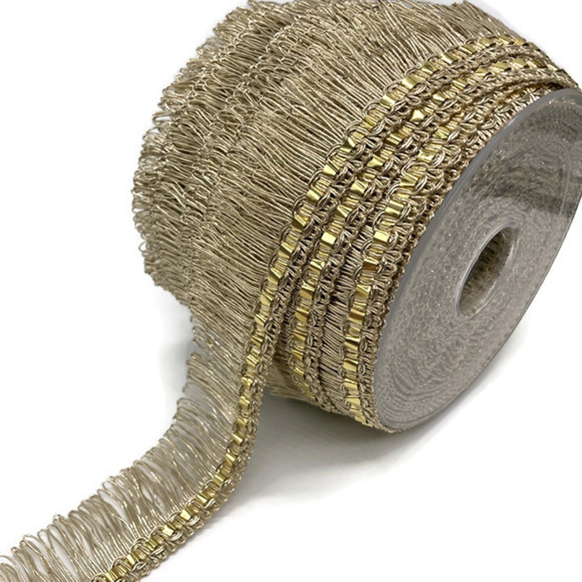 30 Mm Gold Metallic Braid Trim/fringe Trim/tassel - Etsy