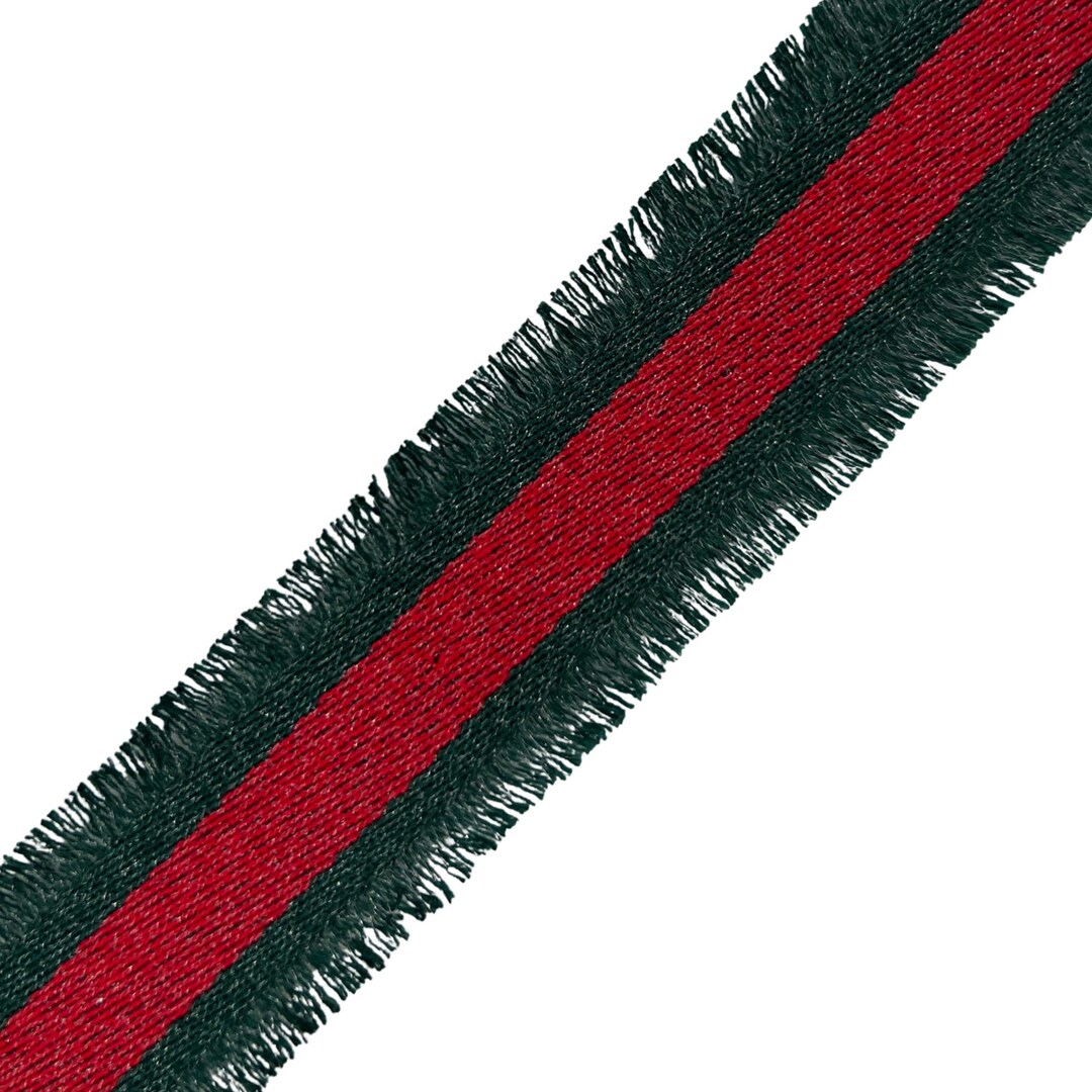 Boho Ethnic Red Green Double-sided Fringe Trim for Jackets and Pillows ...