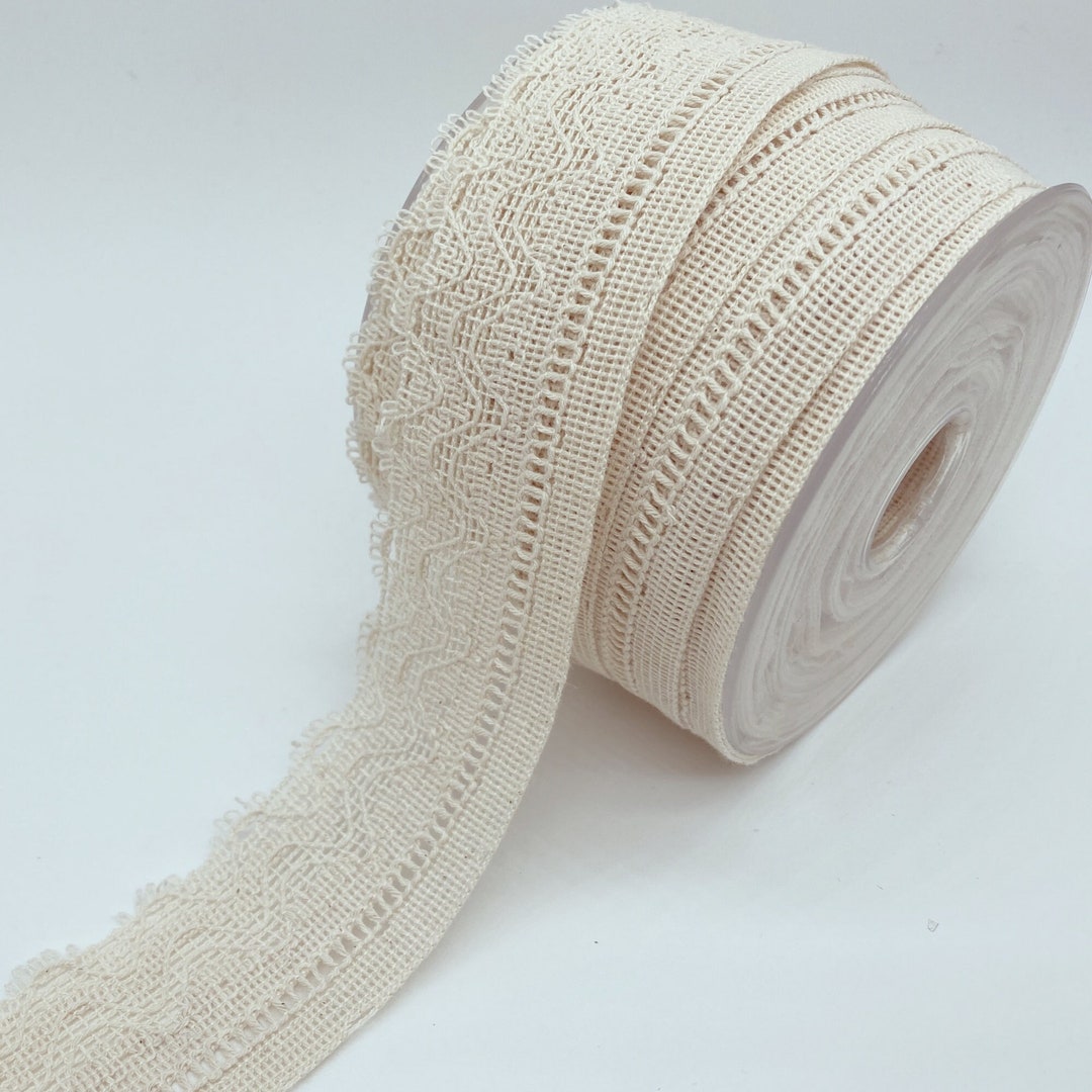 45 Mm Natural Cotton Lace Trim| Embroidery Lace| Edge Lace Trim ...