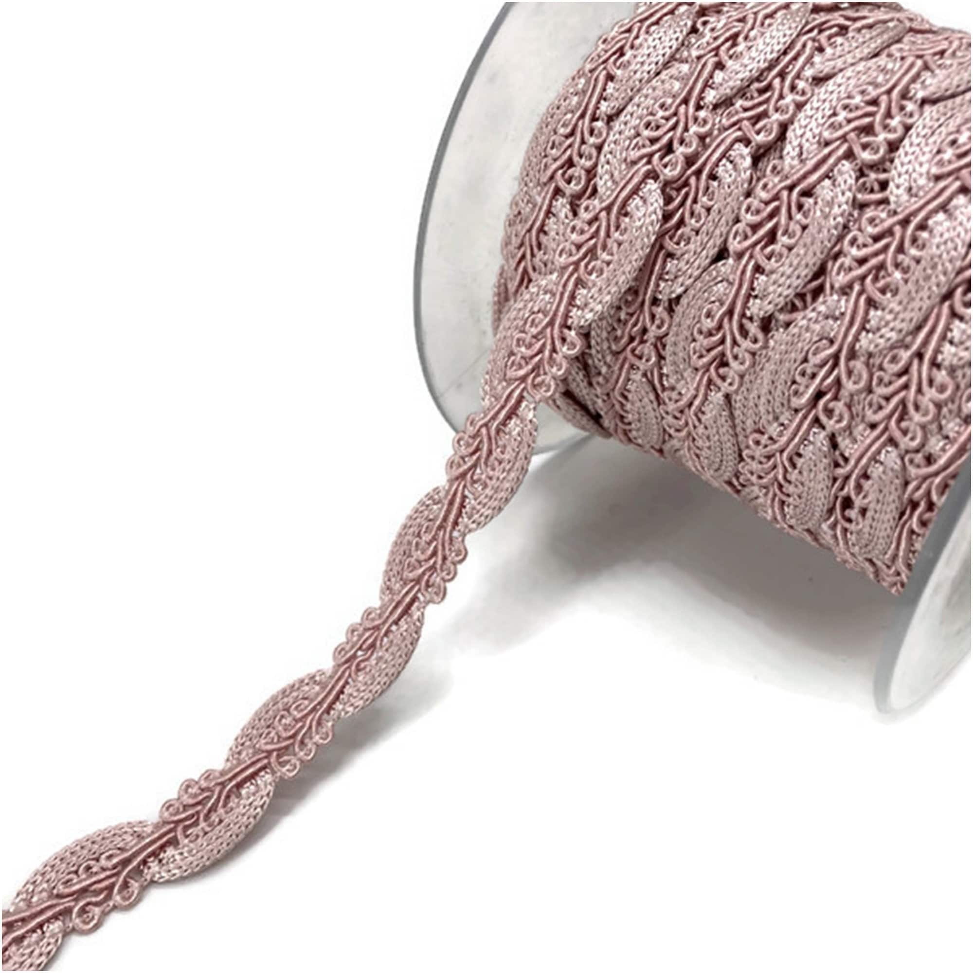 15 Mm Dusty Rose Color Snake Braid Gimp Trimming Plaited Ribbon ...
