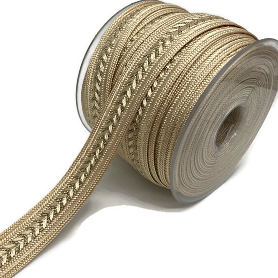 15 Mm Gold Metallic Braid Trim/arrow Pattern/shiny Gold Trim/ethnic ...