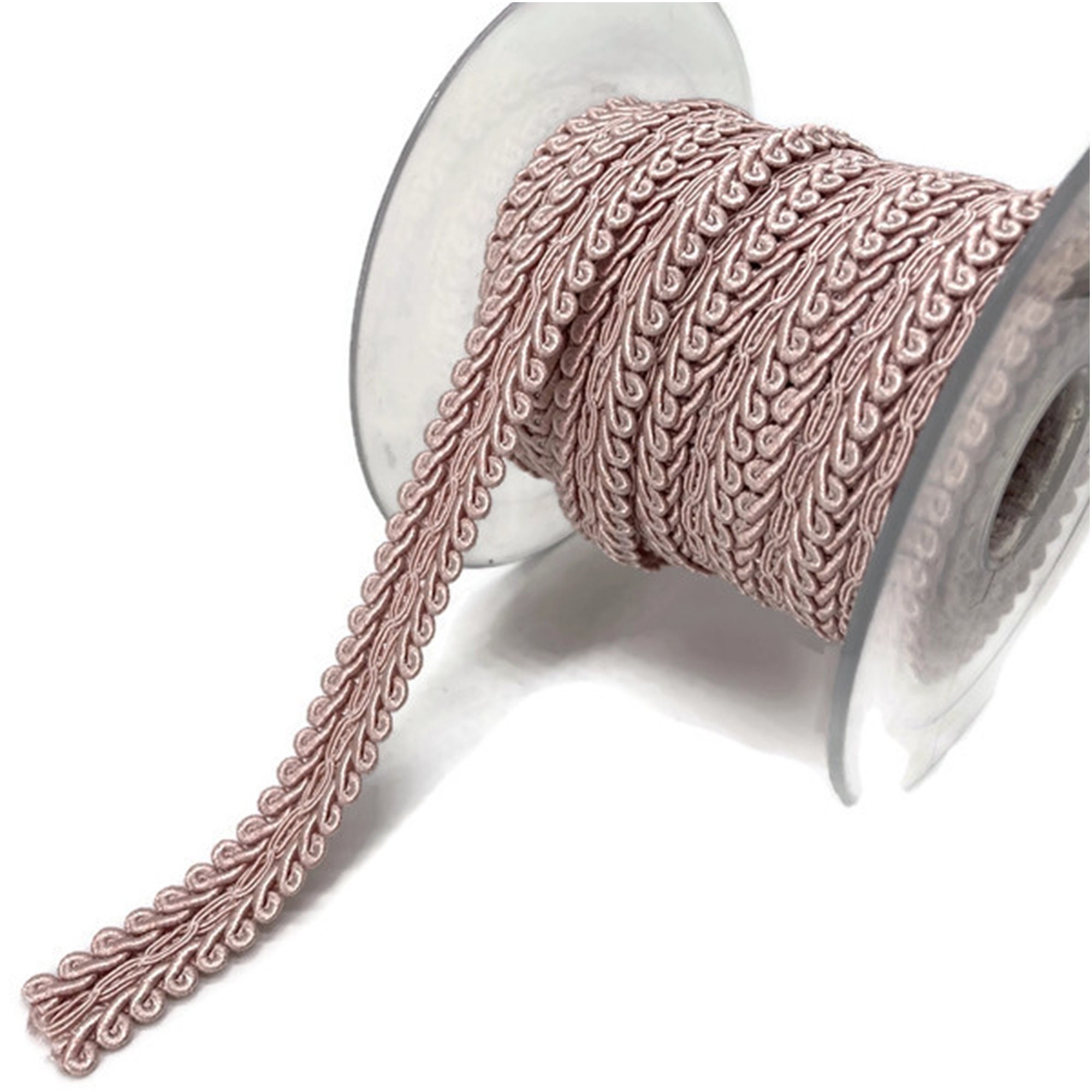 15 Mm Dusty Rose Color Braid Gimp Trimming Plaited Ribbon Embroidered ...