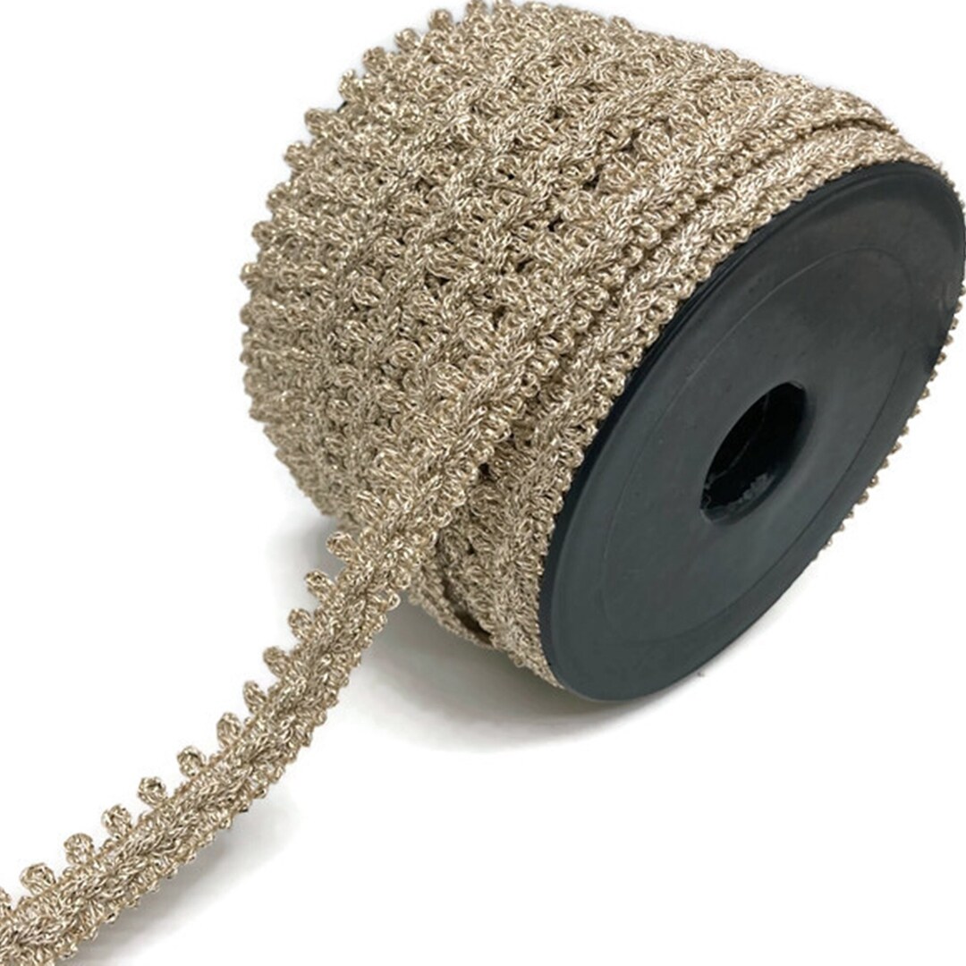 15 Mm Light Gold Metallic Braid Trim/glitter Braid Trim/ethnic Trim ...