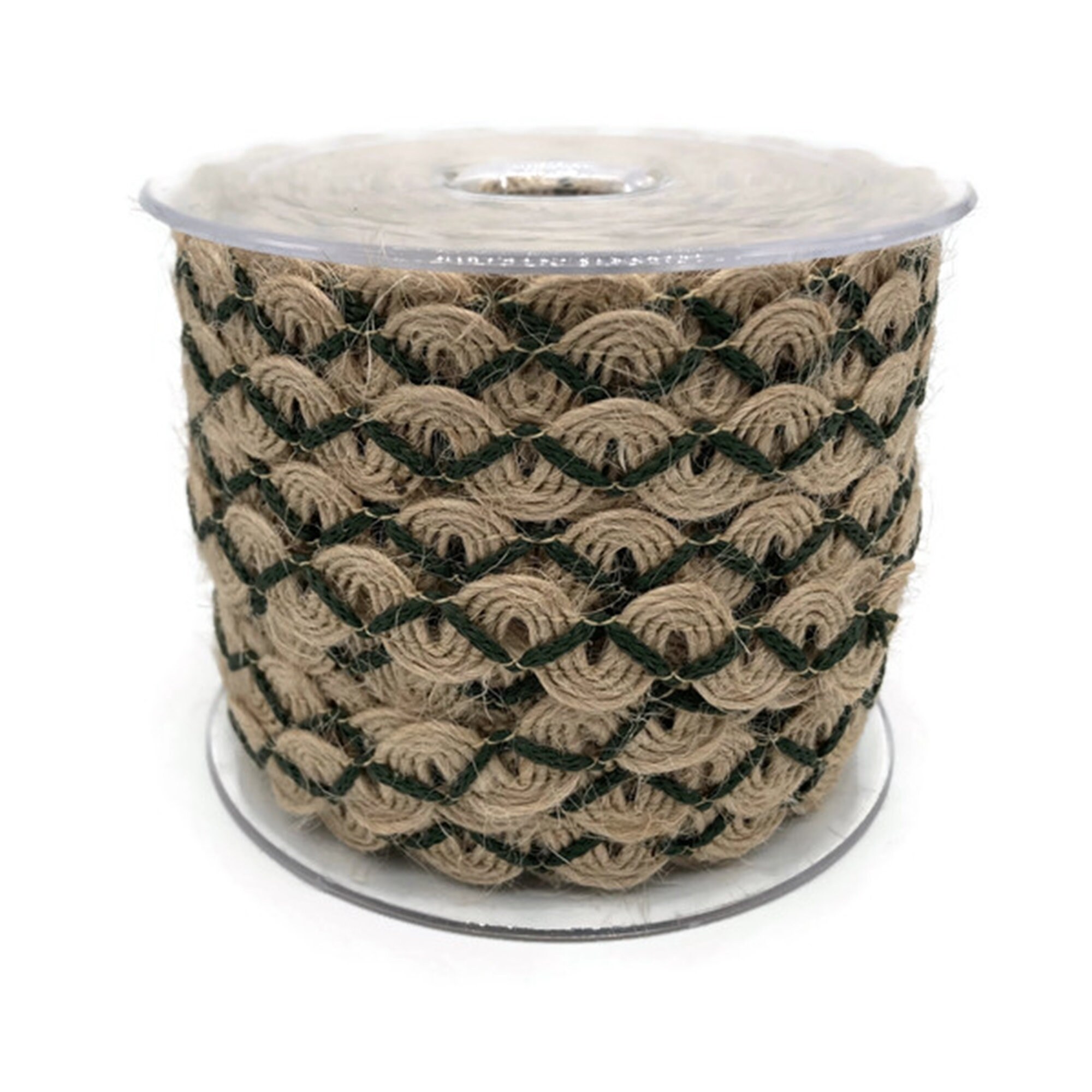 10 Mm Natural Jute Trim With Military Green Chevron - Etsy