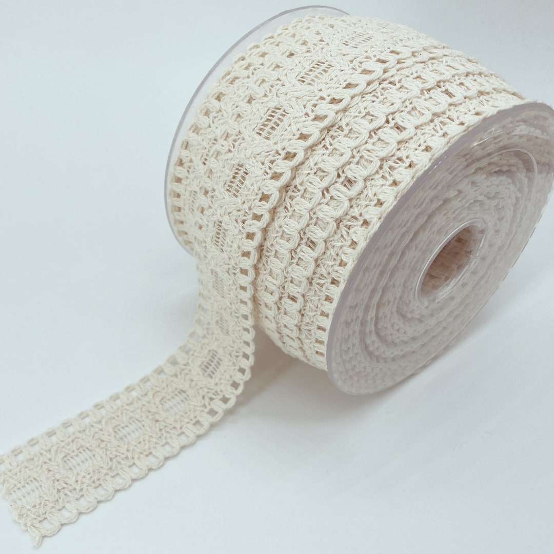 Natural Ladder Cotton Lace Trim 1.4