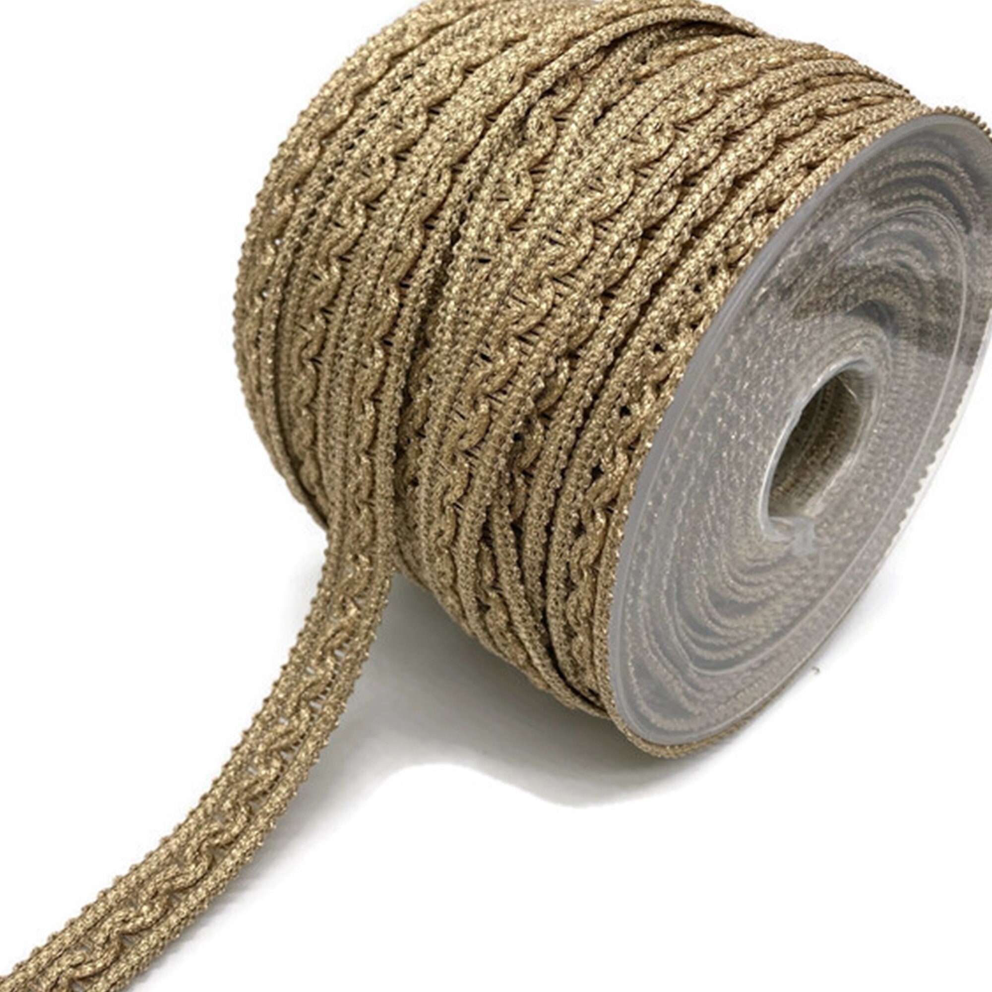 15 Mm Gold Metallic Braid Trim/gold Braid Trim/ethnic Trim/bohemian ...