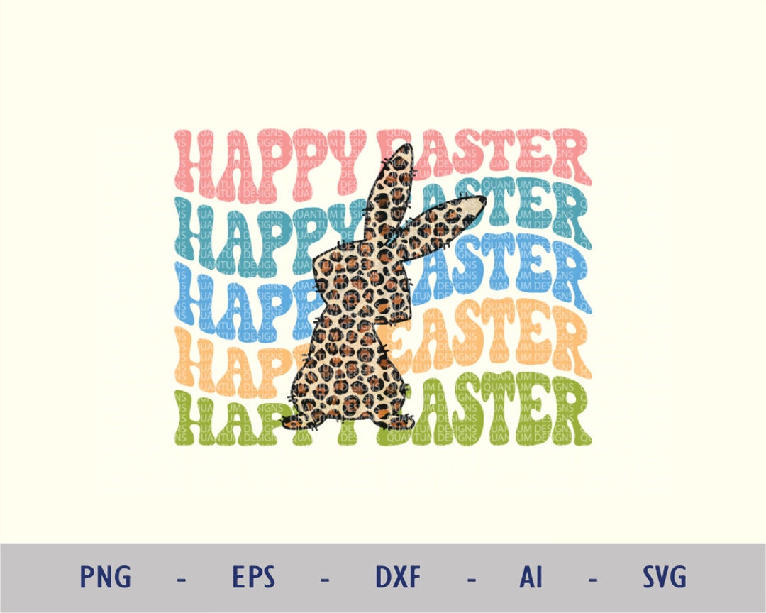 Happy Easter Svg Bunny Svg Easter Cut File Kids Easter Svg Easter Svg ...