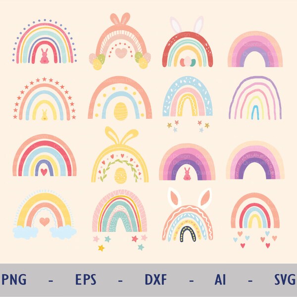 Rainbow Baby Svg - Etsy
