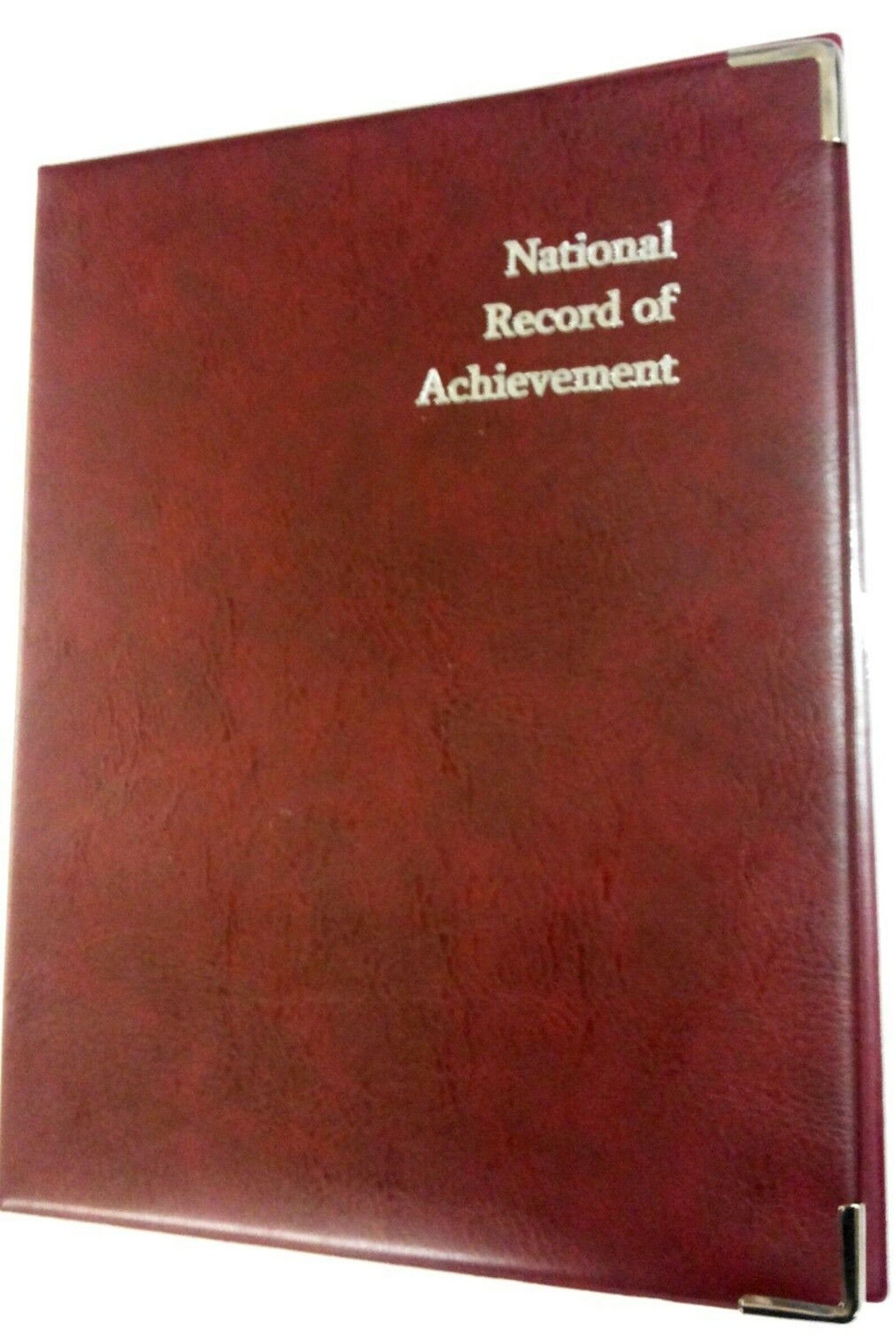 National Record of Achievement Folder Ref Burgundy/gold Look Pvc - Etsy UK