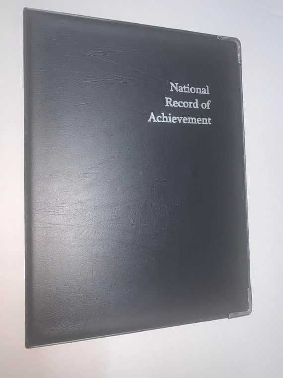 National Record of Achievement Folder Ref Many Colours - Etsy UK